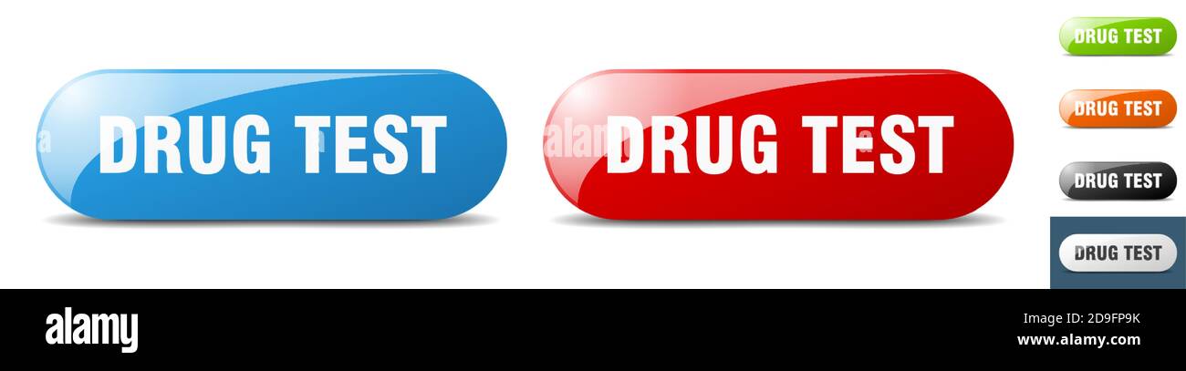 drug test button. sign. key. push button set Stock Vector Image & Art ...