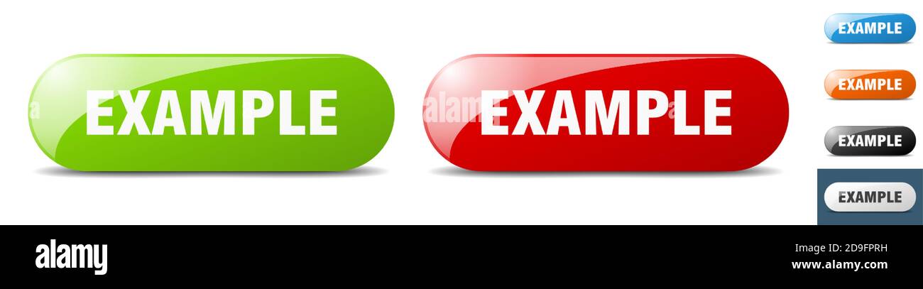 example button. sign. key. push button set Stock Vector Image & Art - Alamy