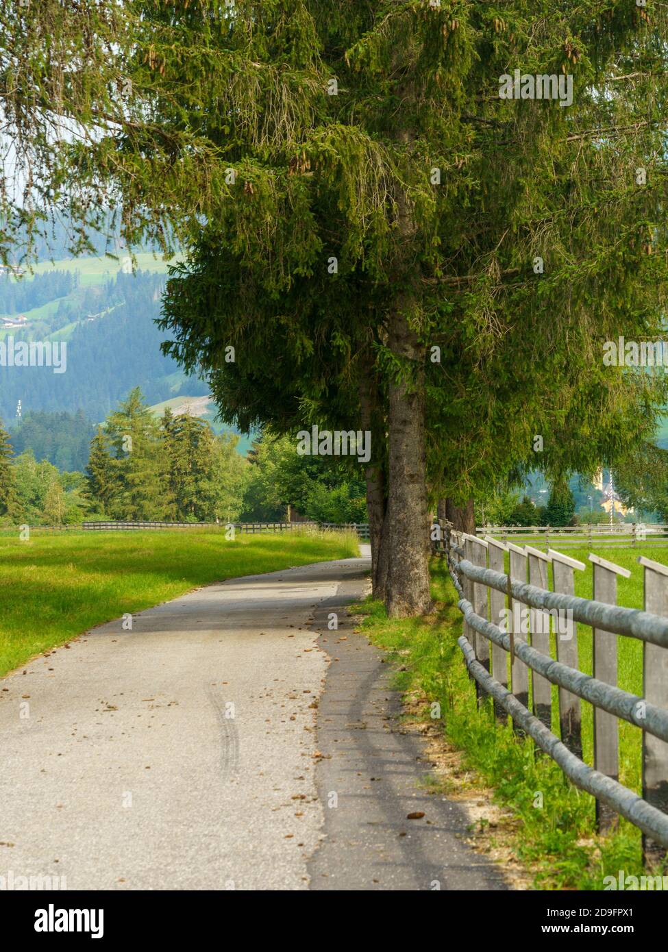 Cycleway of Pusteria Valley, Bolzano province, Trentino Alto Adige ...