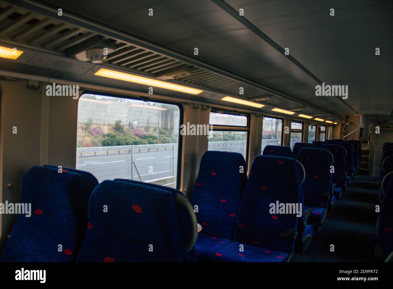Tel Aviv Israel November 04, 2020 Inside a traditional red Israeli ...