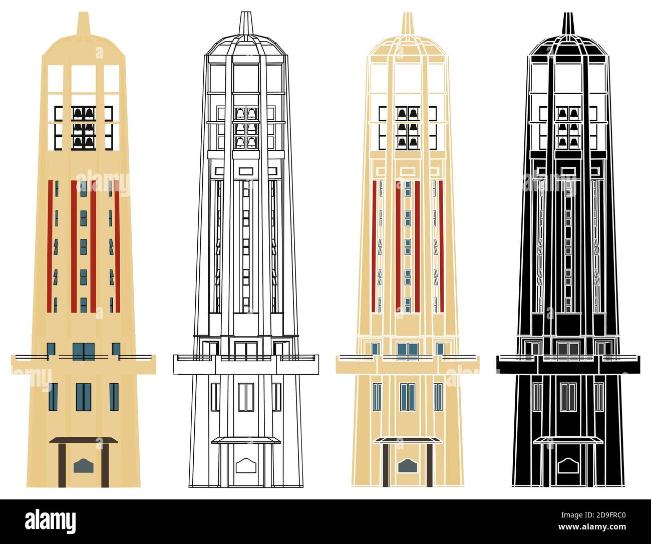 Carillon Cut Out Stock Images & Pictures - Alamy