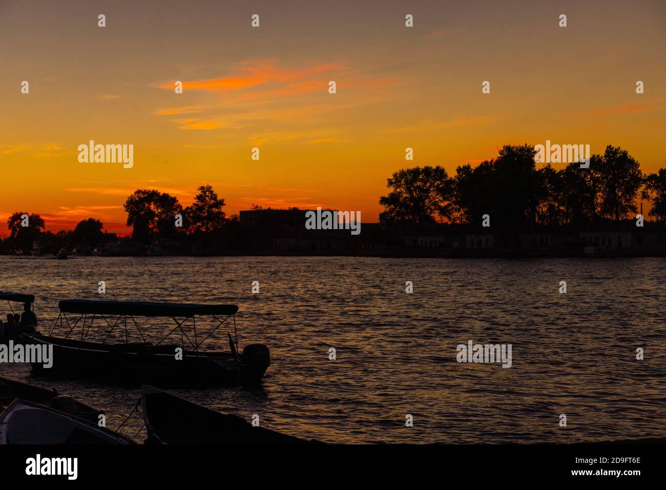 Sunrise in danubes delta hi-res stock photography and images - Alamy