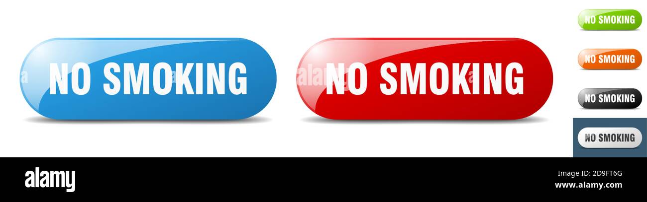 no smoking button. sign. key. push button set Stock Vector Image & Art ...