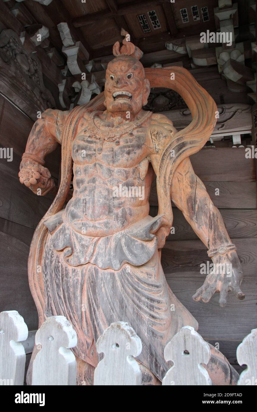 statue of a divinity (?) at the daisho-in temple in miyajima (japan ...