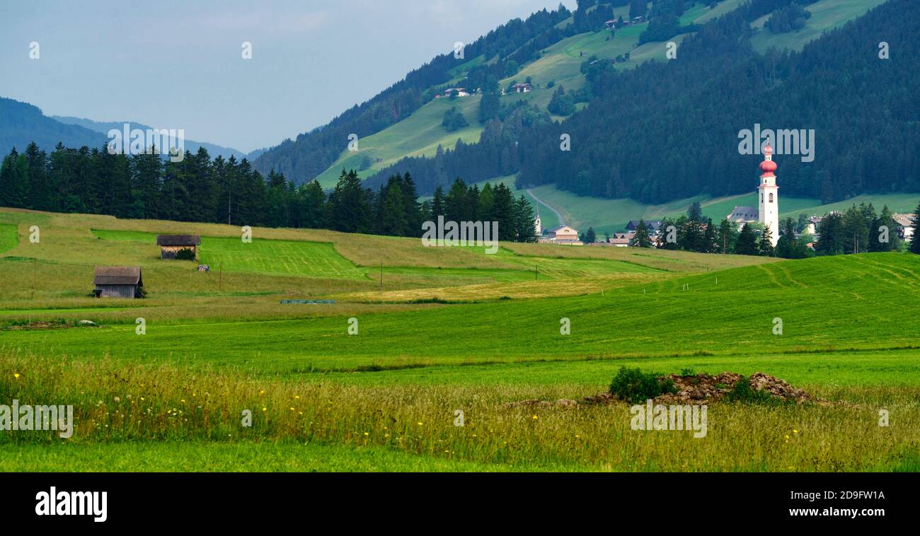 Cycleway of Pusteria Valley, Bolzano province, Trentino Alto Adige ...