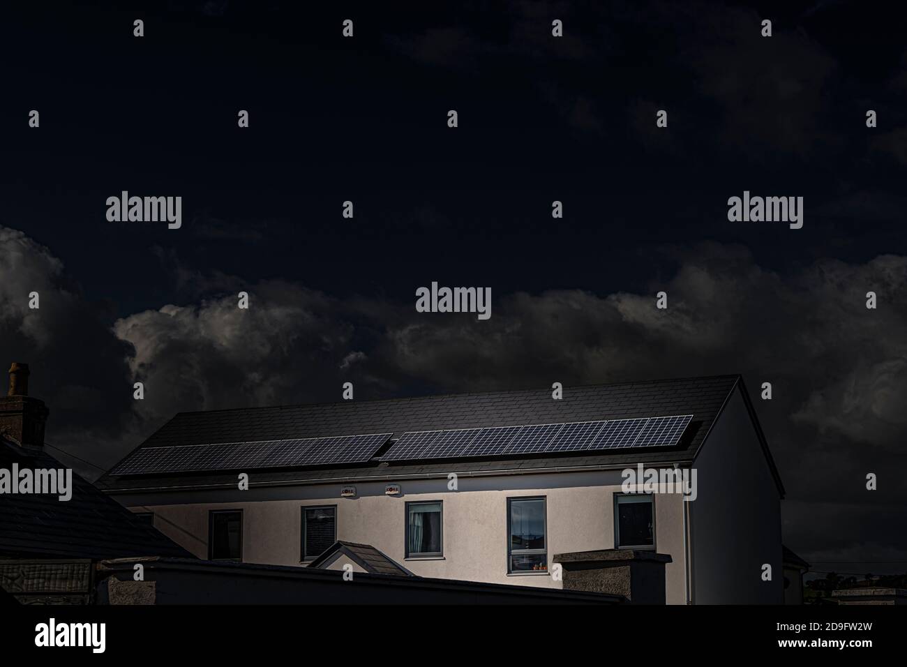 Solar panels old house hi-res stock photography and images - Alamy