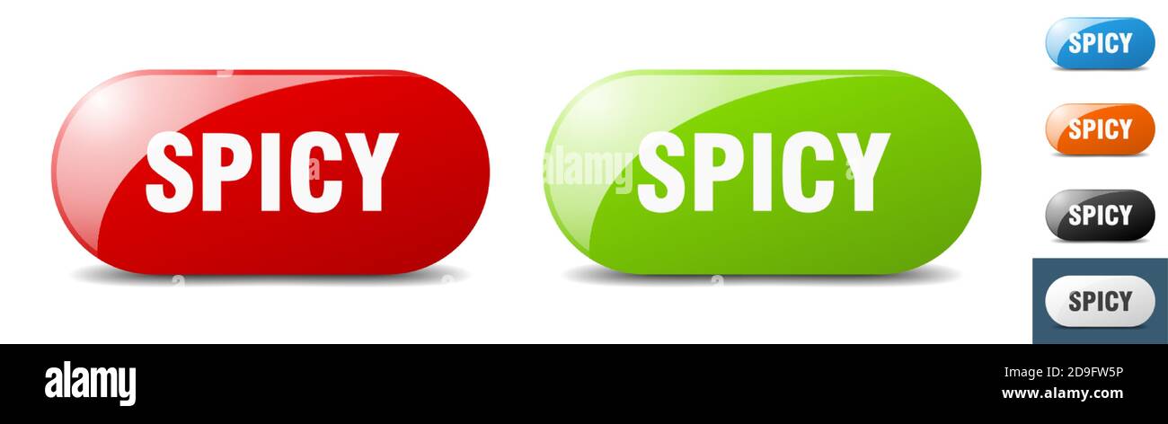 spicy button. sign. key. push button set Stock Vector Image & Art - Alamy