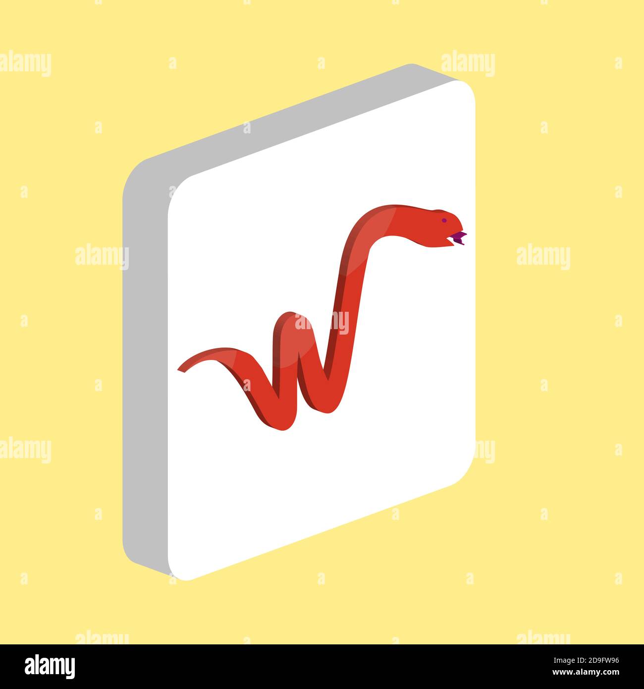 Snake Simple vector icon. Illustration symbol design template for web ...