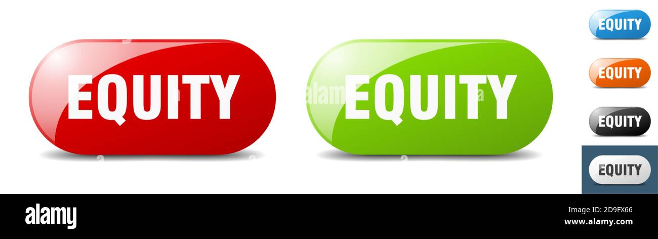equity button. sign. key. push button set Stock Vector Image & Art - Alamy