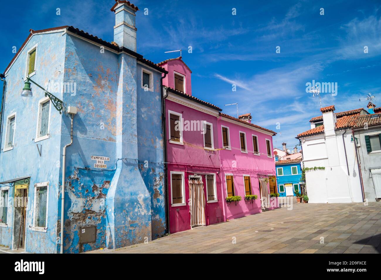 Colorful house facades Stock Photo - Alamy