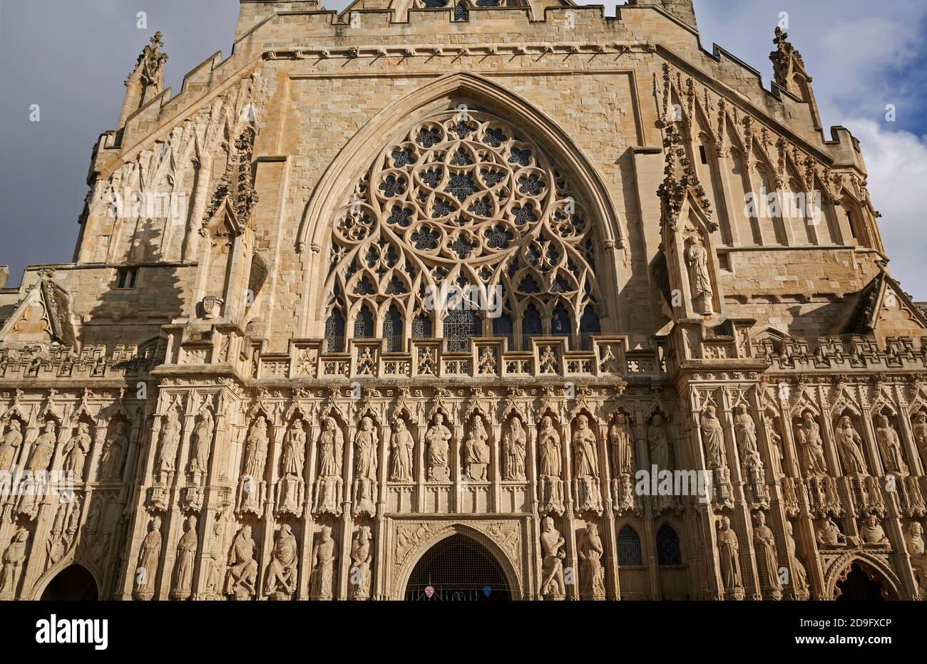 Window of Anglican Exeter Cathedral (Cathedral Church of Saint Peter ...