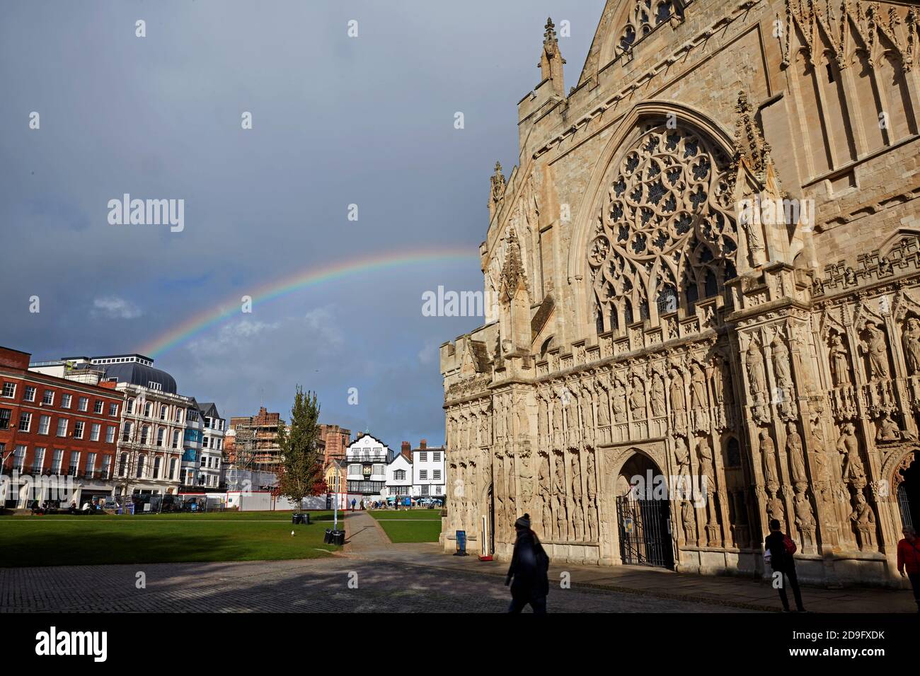 Exeter cathedral exterior hi-res stock photography and images - Alamy