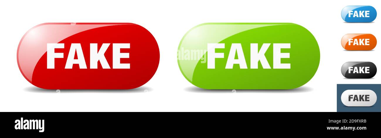 fake button. sign. key. push button set Stock Vector Image & Art - Alamy