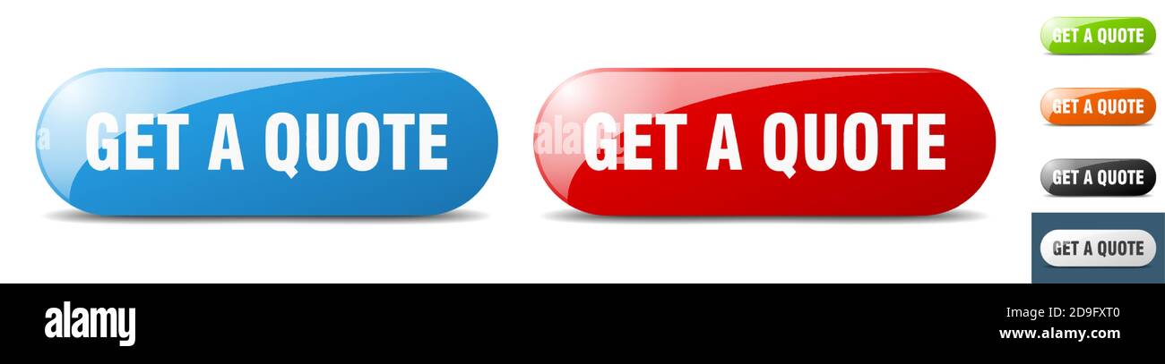 get a quote button. sign. key. push button set Stock Vector Image & Art ...