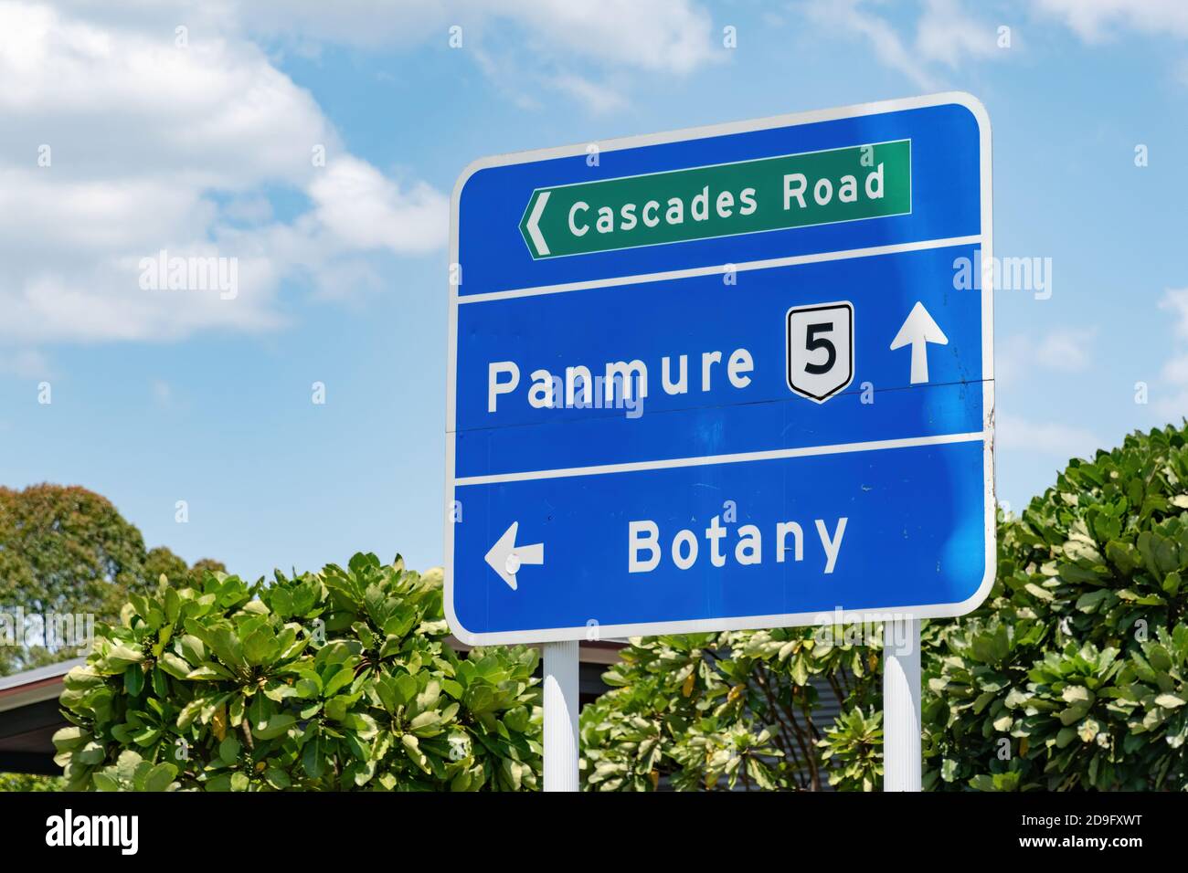 Road sign showing directions to Panmure Stock Photo - Alamy