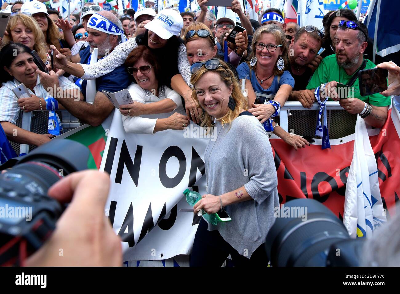 Giorgia Meloni, leader of the Brothers of Italy party, poses for a ...