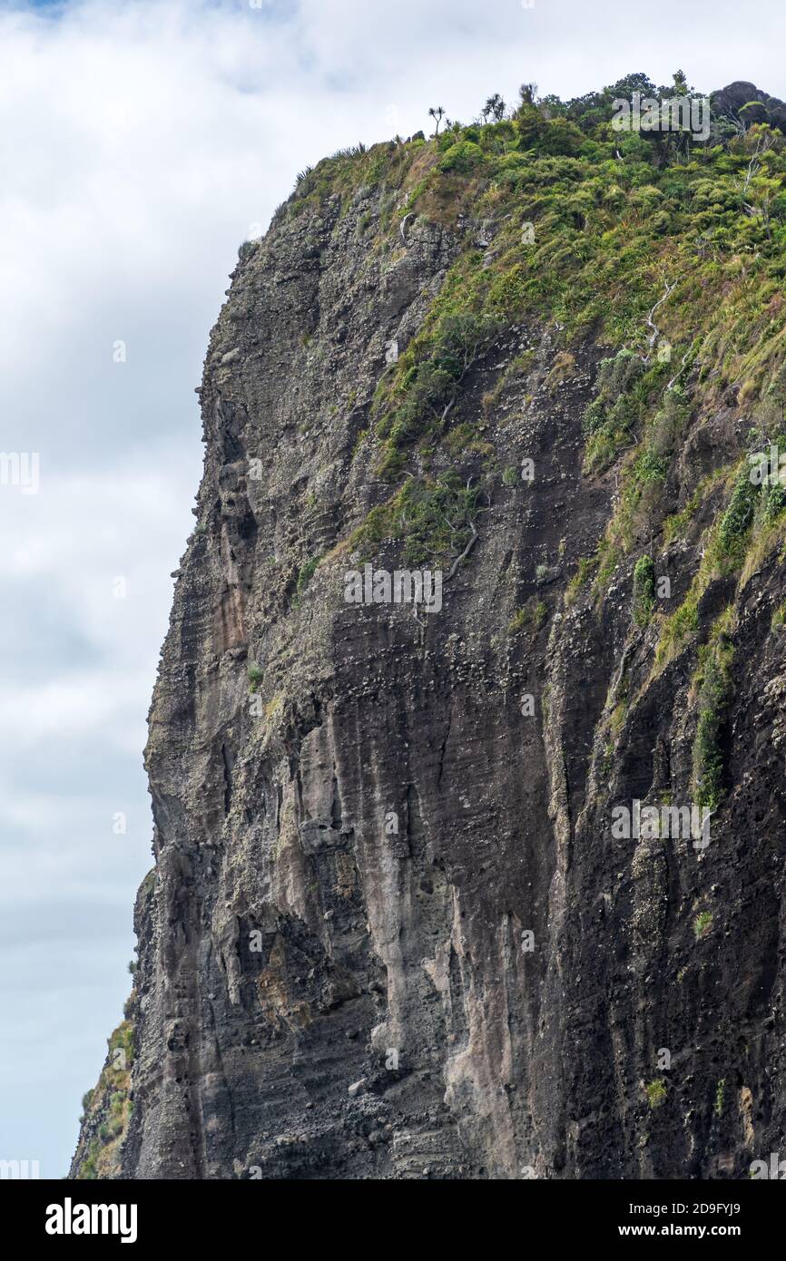 Vertical cliff from lookout Stock Photo - Alamy