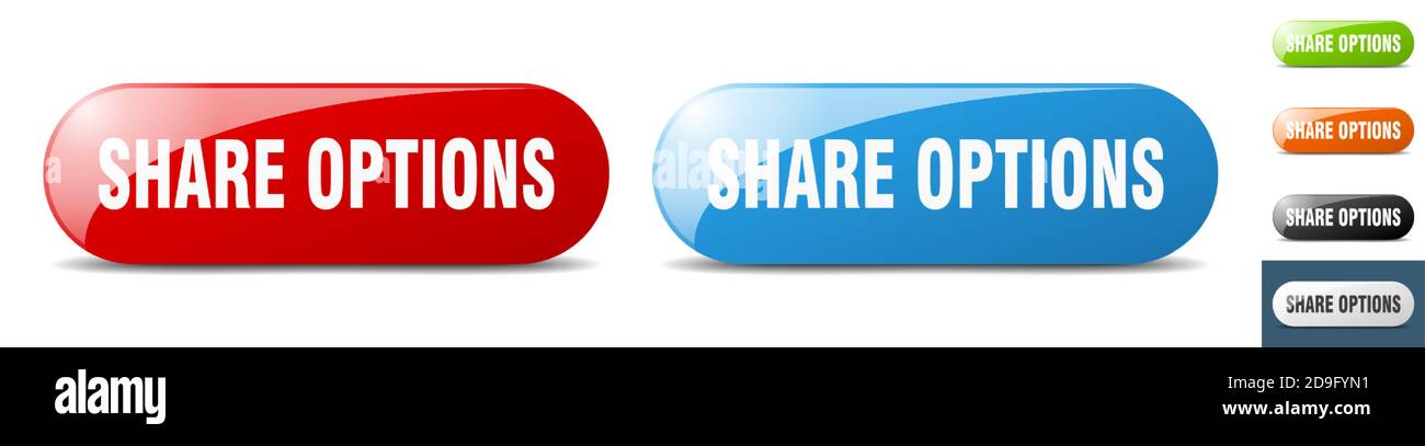 share options button. sign. key. push button set Stock Vector Image & Art - Alamy