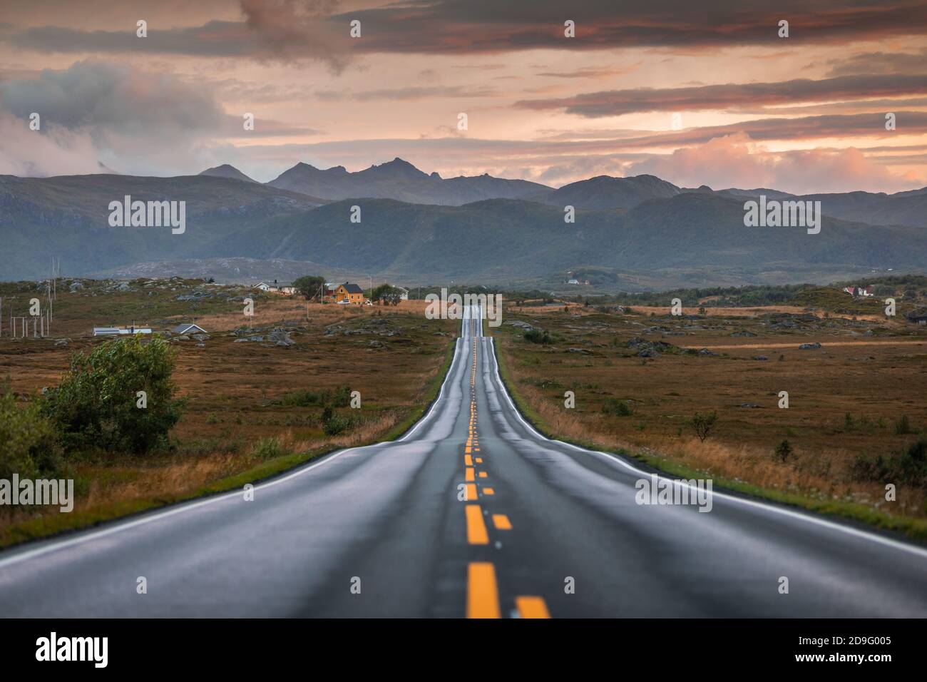 Road to Lofoten E10 or Lofast, Norway Stock Photo - Alamy