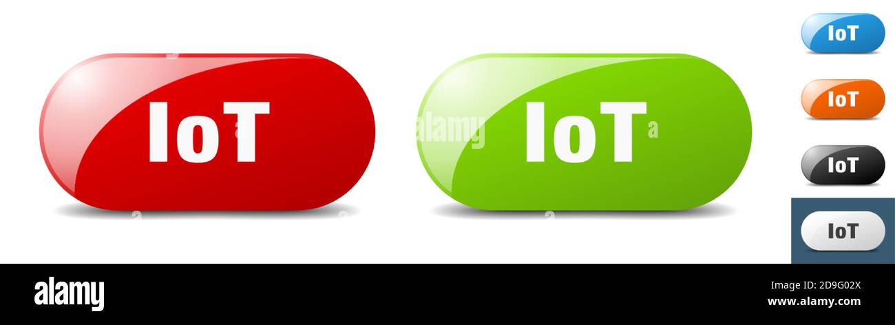 iot button. sign. key. push button set Stock Vector Image & Art - Alamy