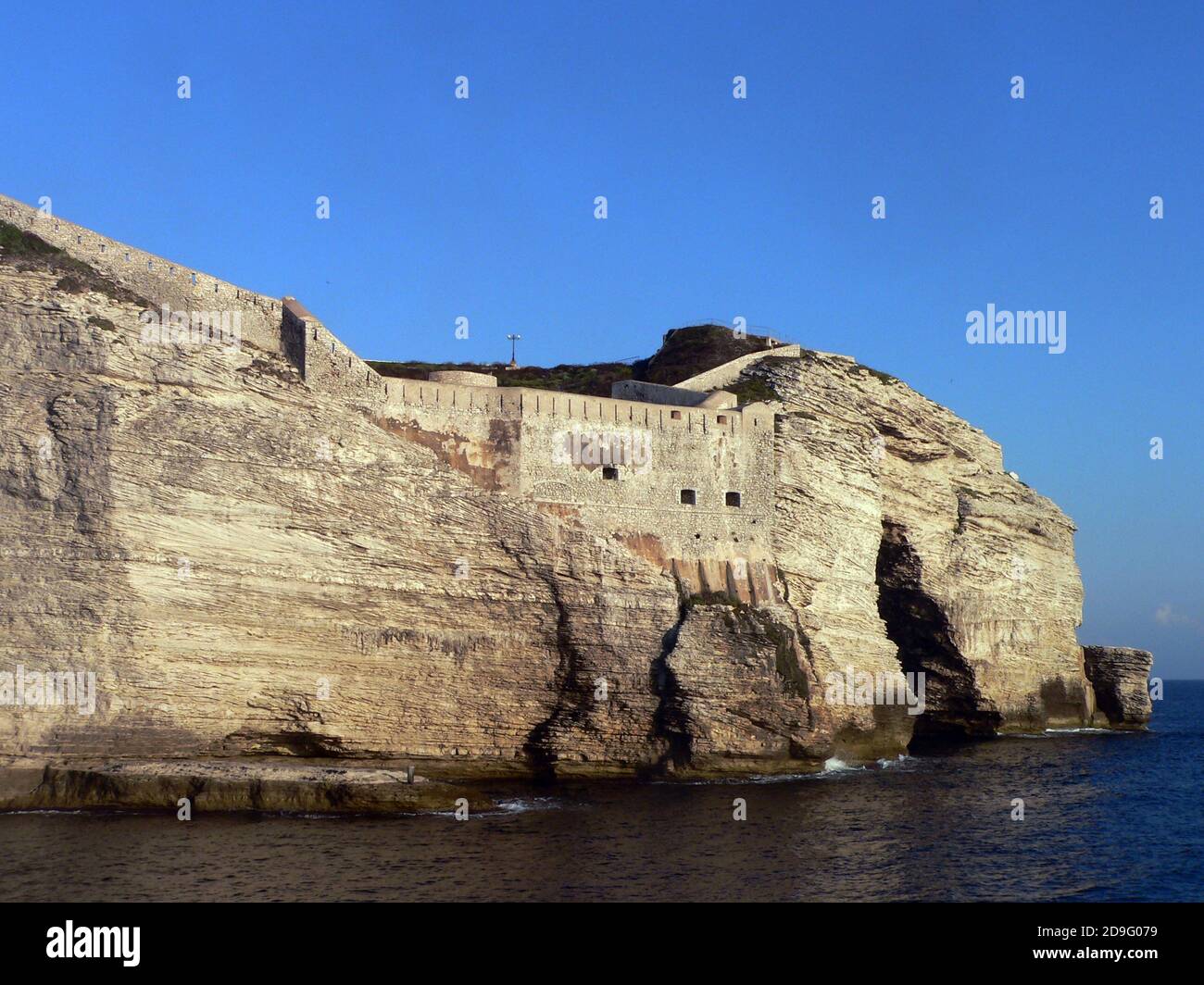 The medieval town of Bonifacio in southern Corsica (France Stock Photo ...
