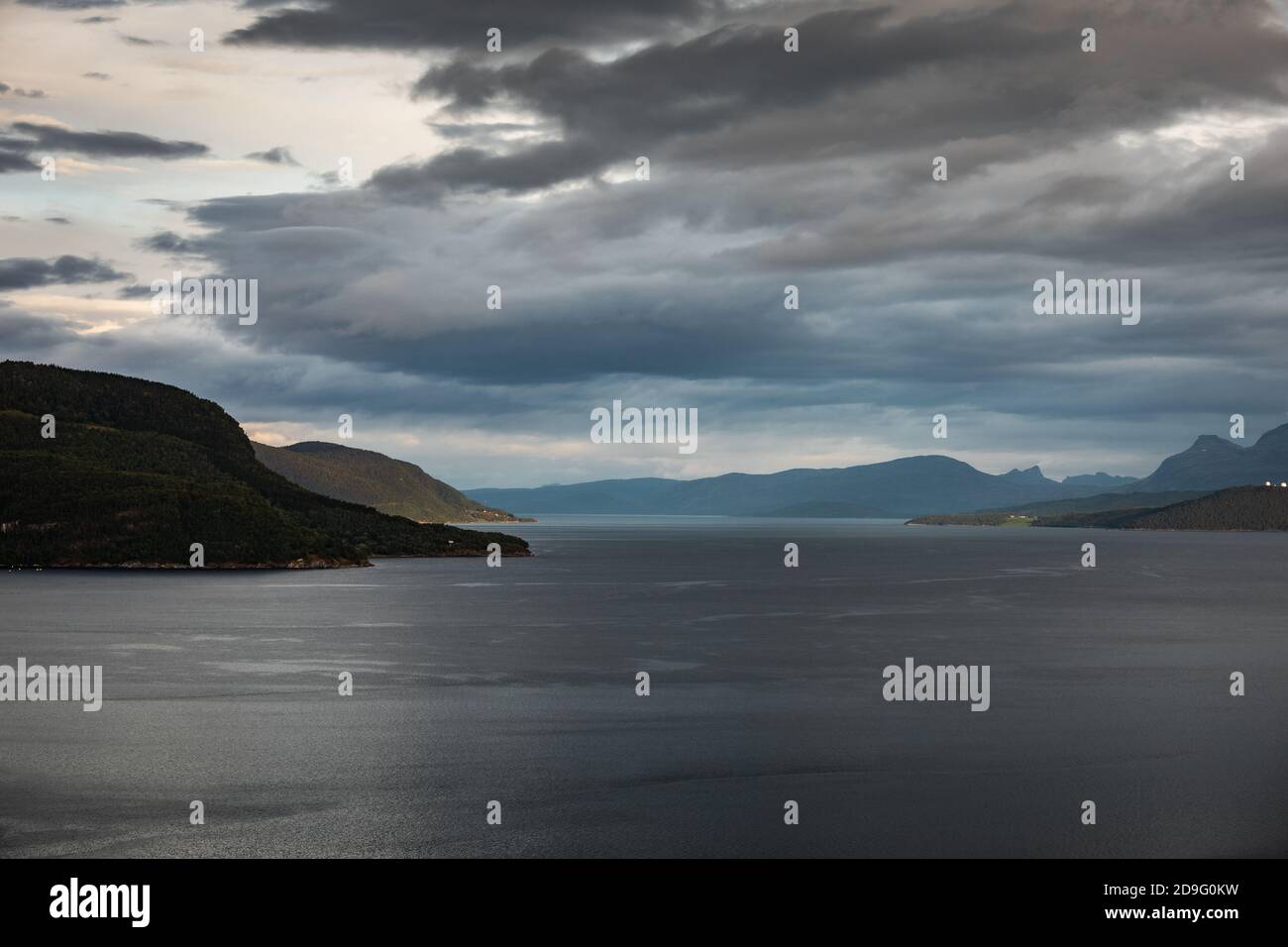 Saltdal Fjord or Saltdalsfjorden in Nordland Norway Stock Photo - Alamy