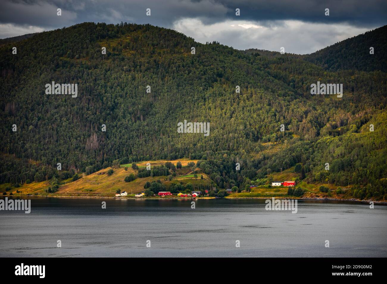 Saltdal Fjord or Saltdalsfjorden in Nordland Norway Stock Photo - Alamy