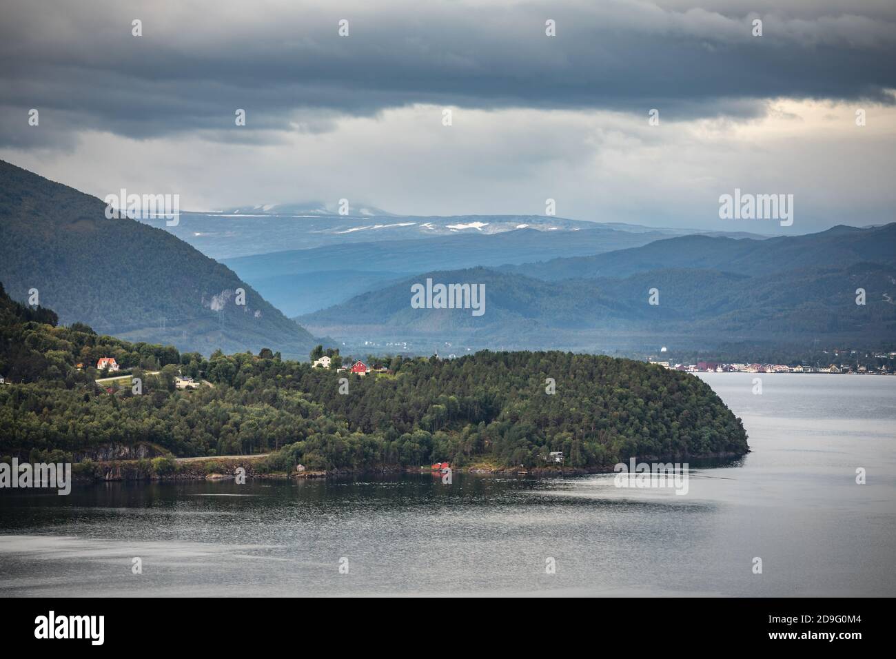 Saltdal Fjord or Saltdalsfjorden in Nordland Norway Stock Photo - Alamy