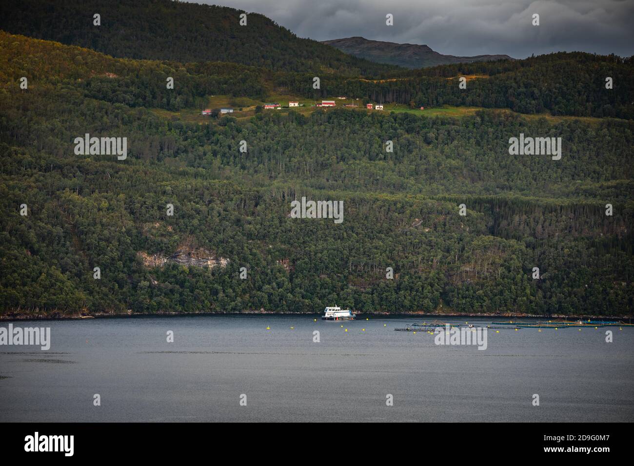 Saltdal Fjord or Saltdalsfjorden in Nordland Norway Stock Photo - Alamy