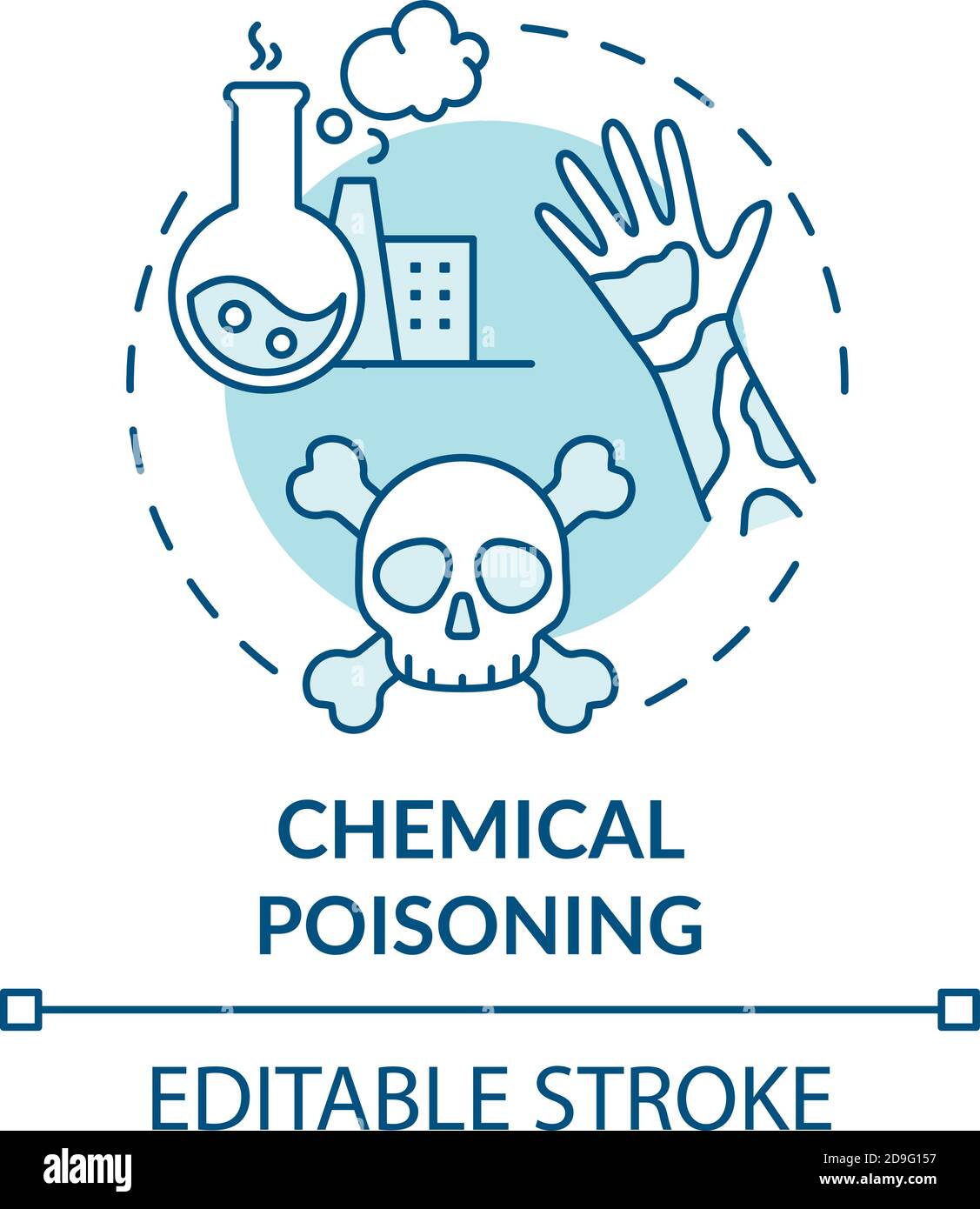 Chemical poisoning concept icon Stock Vector Image & Art - Alamy