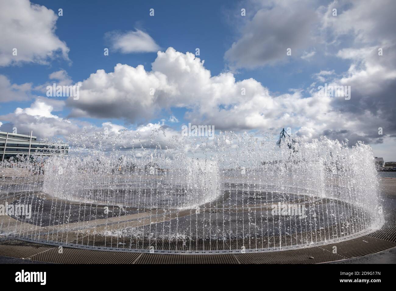 Endless Connection fountain in Aarhus, Denmark Stock Photo - Alamy