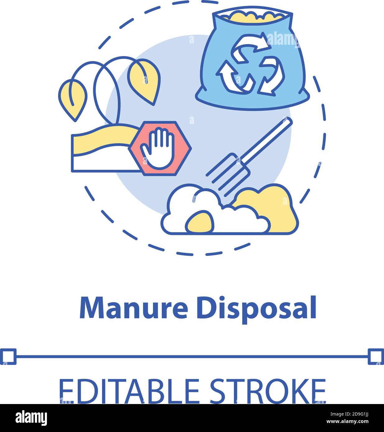 Manure disposal concept icon Stock Vector Image & Art - Alamy