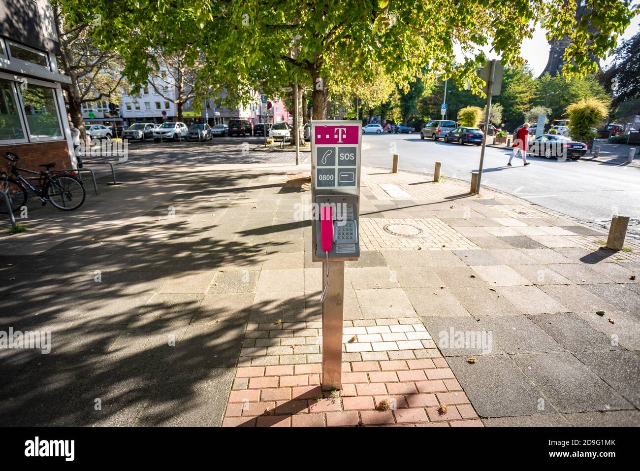 Public phone Downtown Hanover, Germany Stock Photo - Alamy