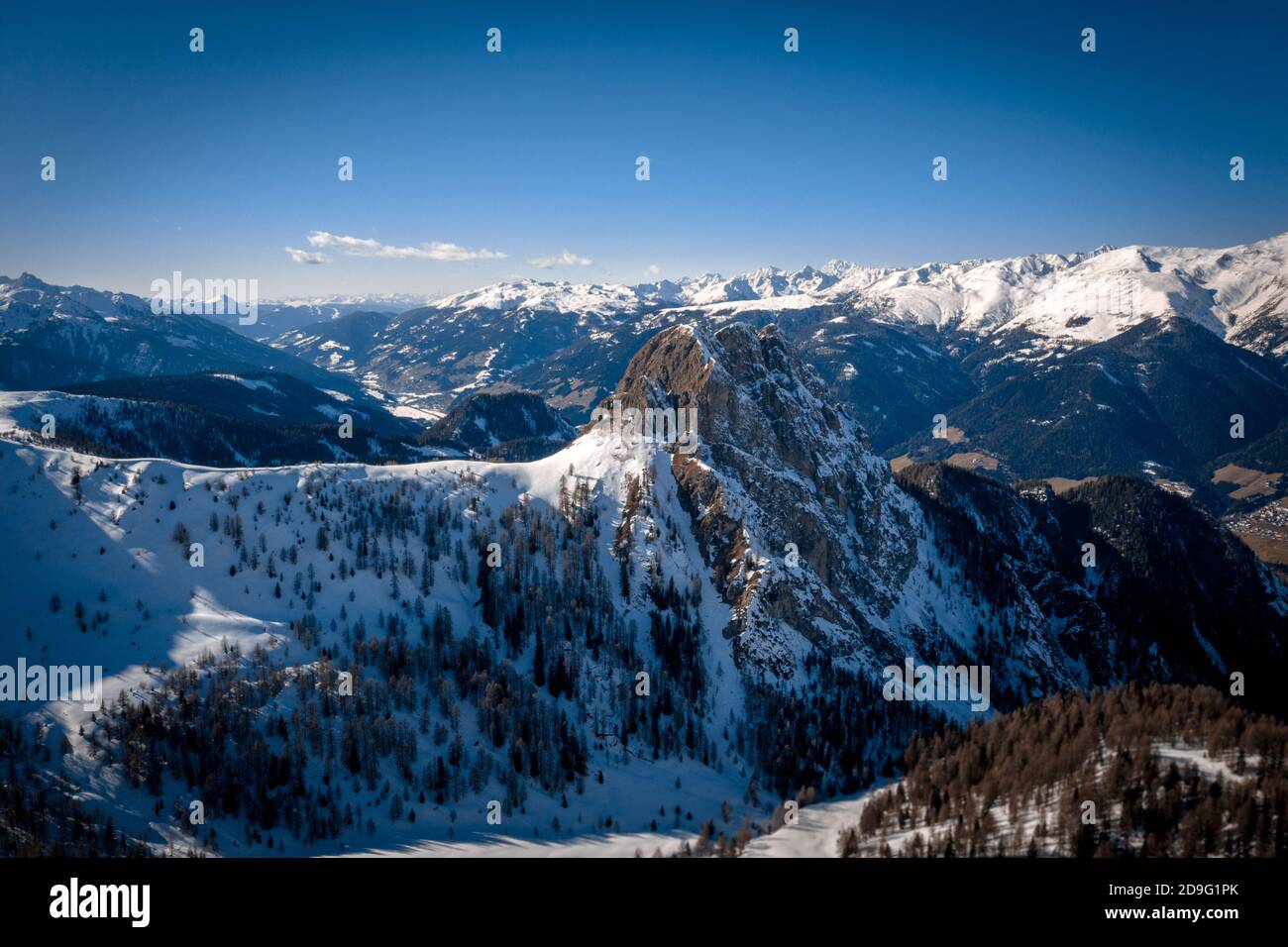 snow covered mountains in winter Stock Photo - Alamy