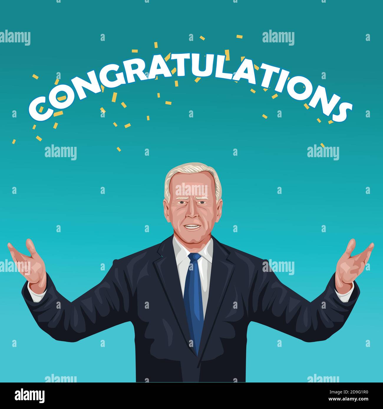 Joe Biden Vector illustraton. presidential candidate for 2020 American ...