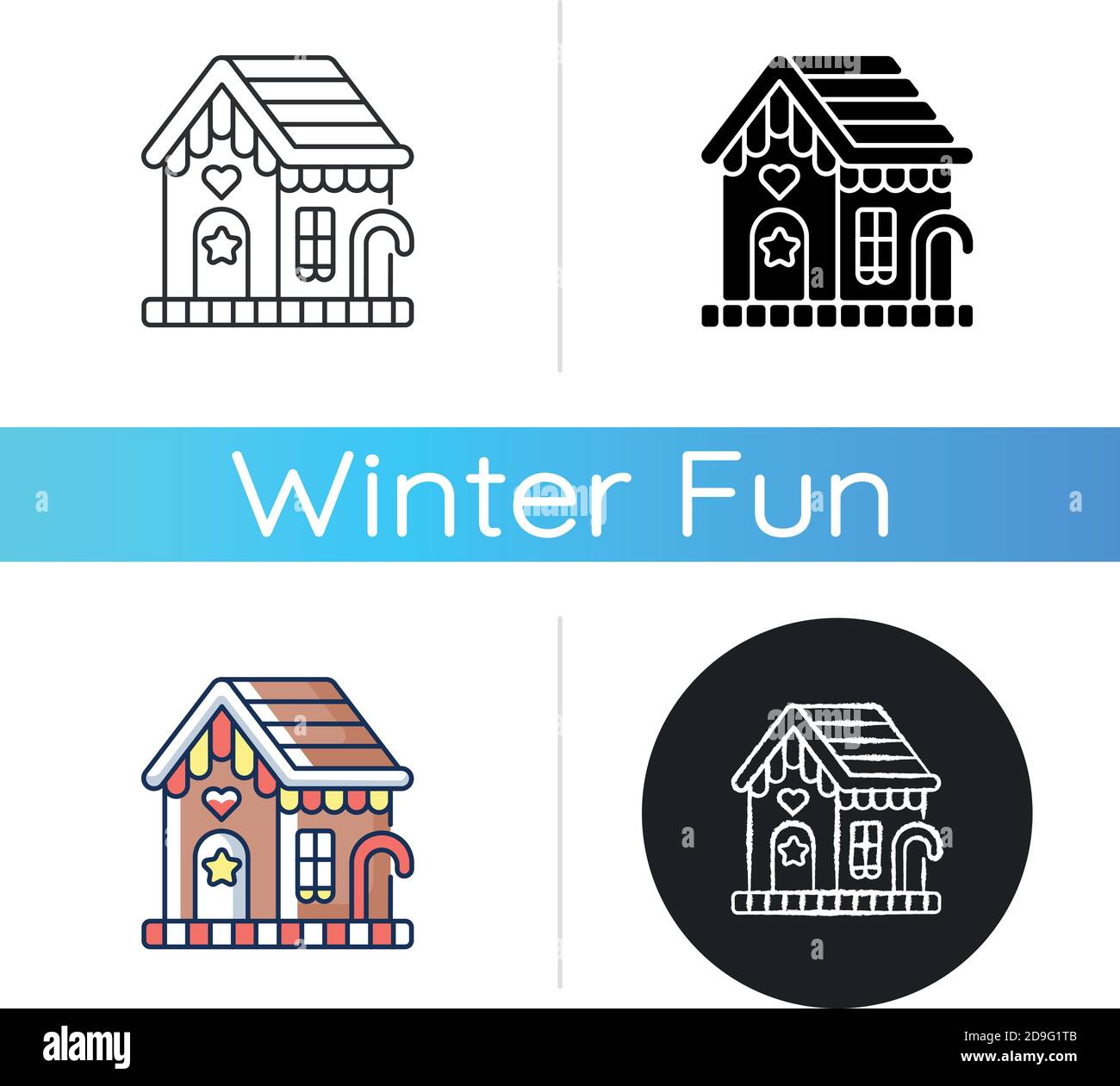 Gingerbread house icon Stock Vector Image & Art - Alamy