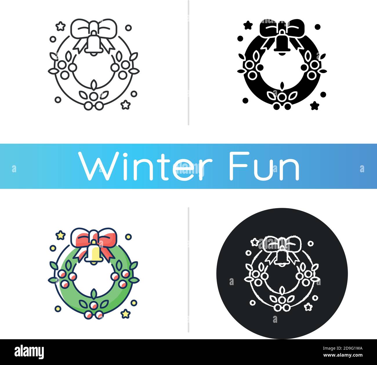 Christmas wreath icon Stock Vector Image & Art - Alamy