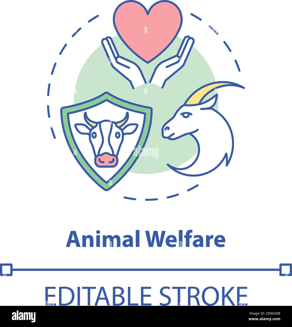 Animal welfare concept icon Stock Vector Image & Art - Alamy