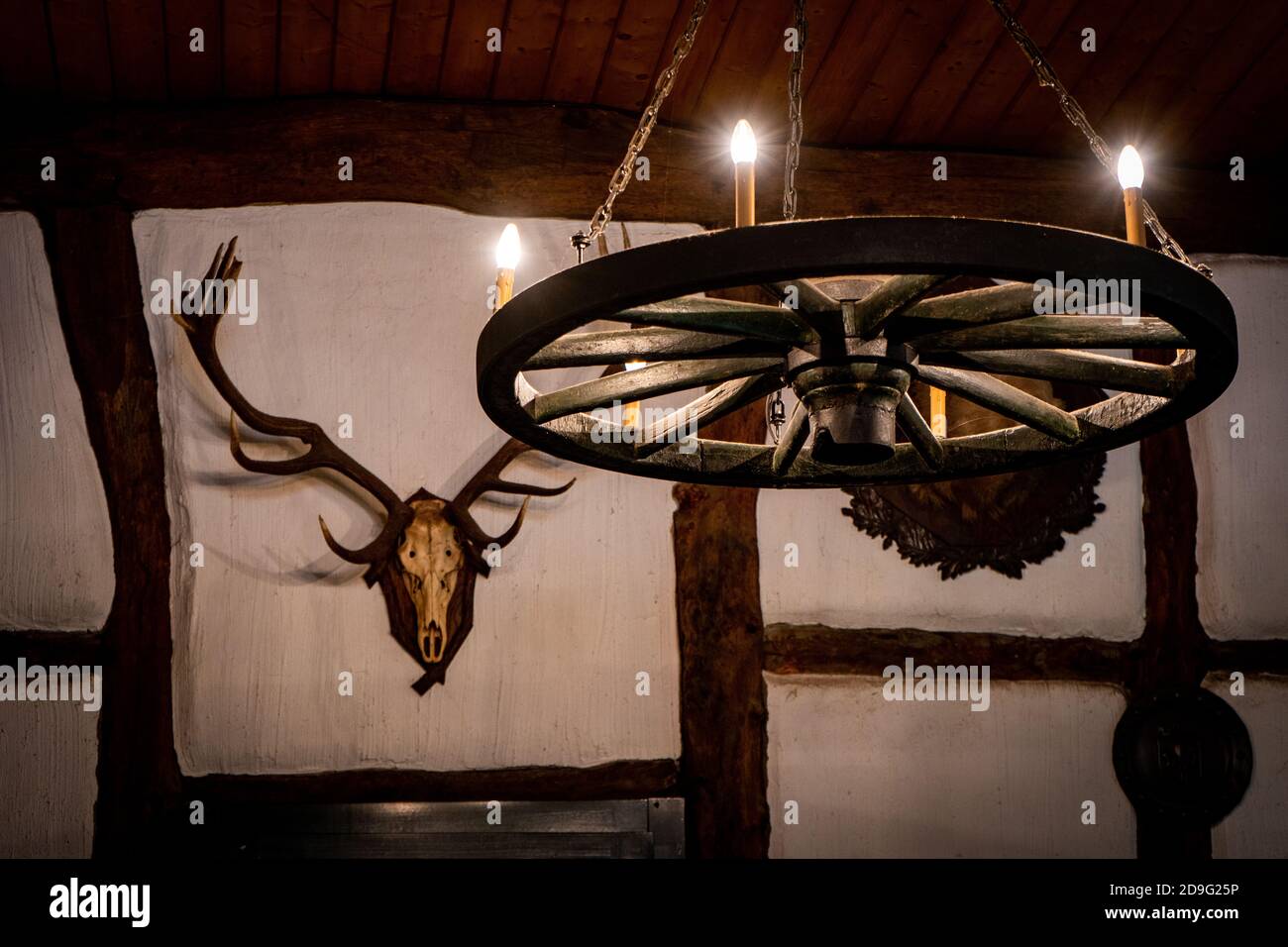 interior of a rustical restaurant Stock Photo - Alamy