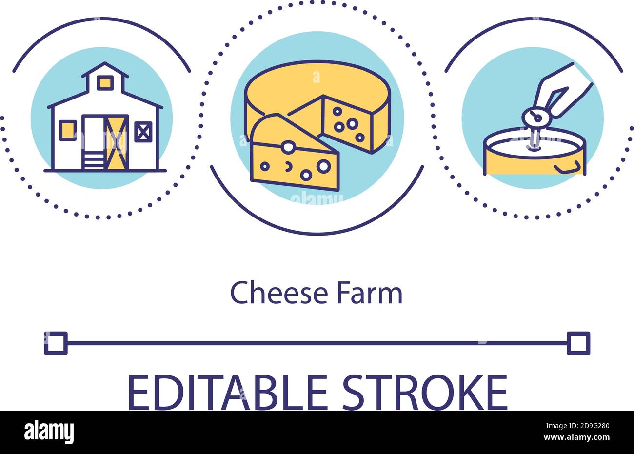 Traditional farmhouse cheese Stock Vector Images - Alamy
