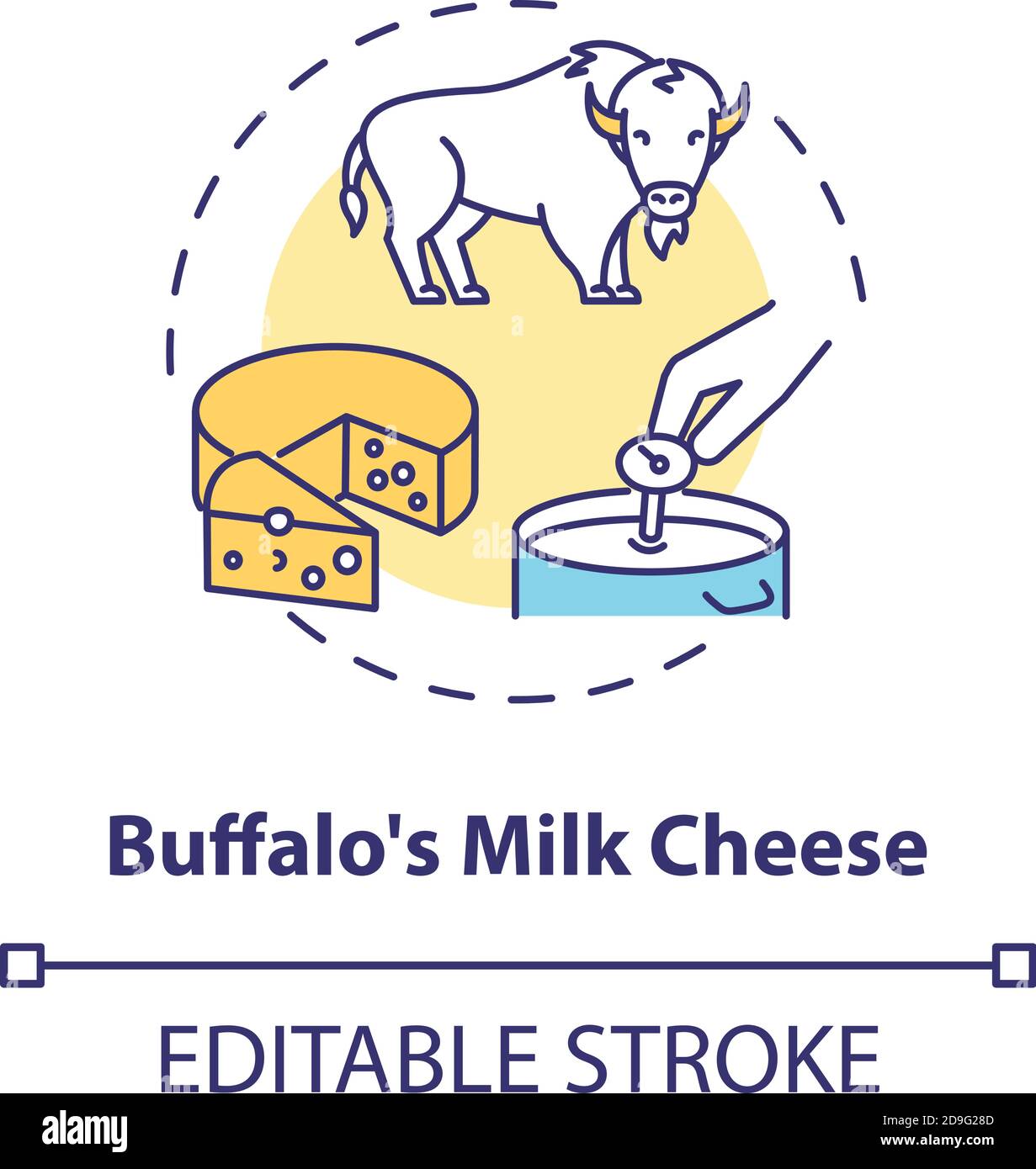 Buffalo round Stock Vector Images - Alamy