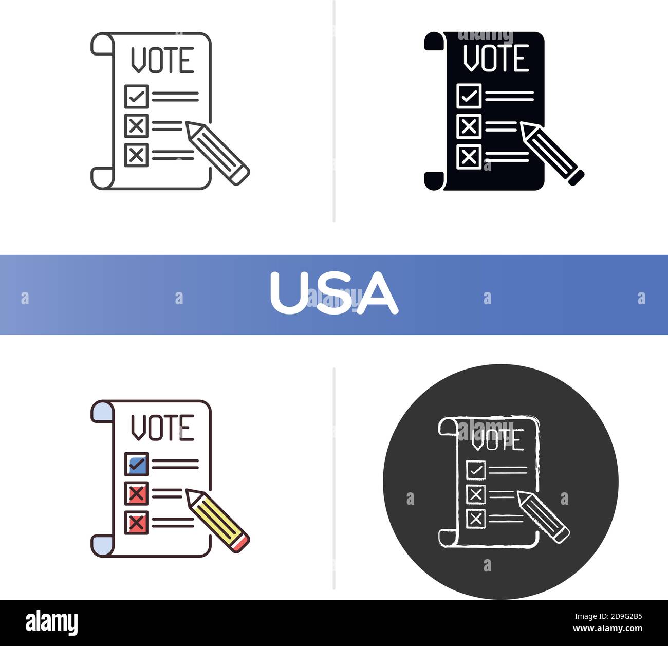 Ballot pack Stock Vector Images - Alamy