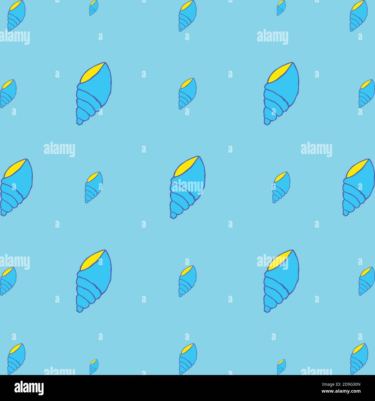 Nautilus shell on blue background Stock Vector Images - Alamy