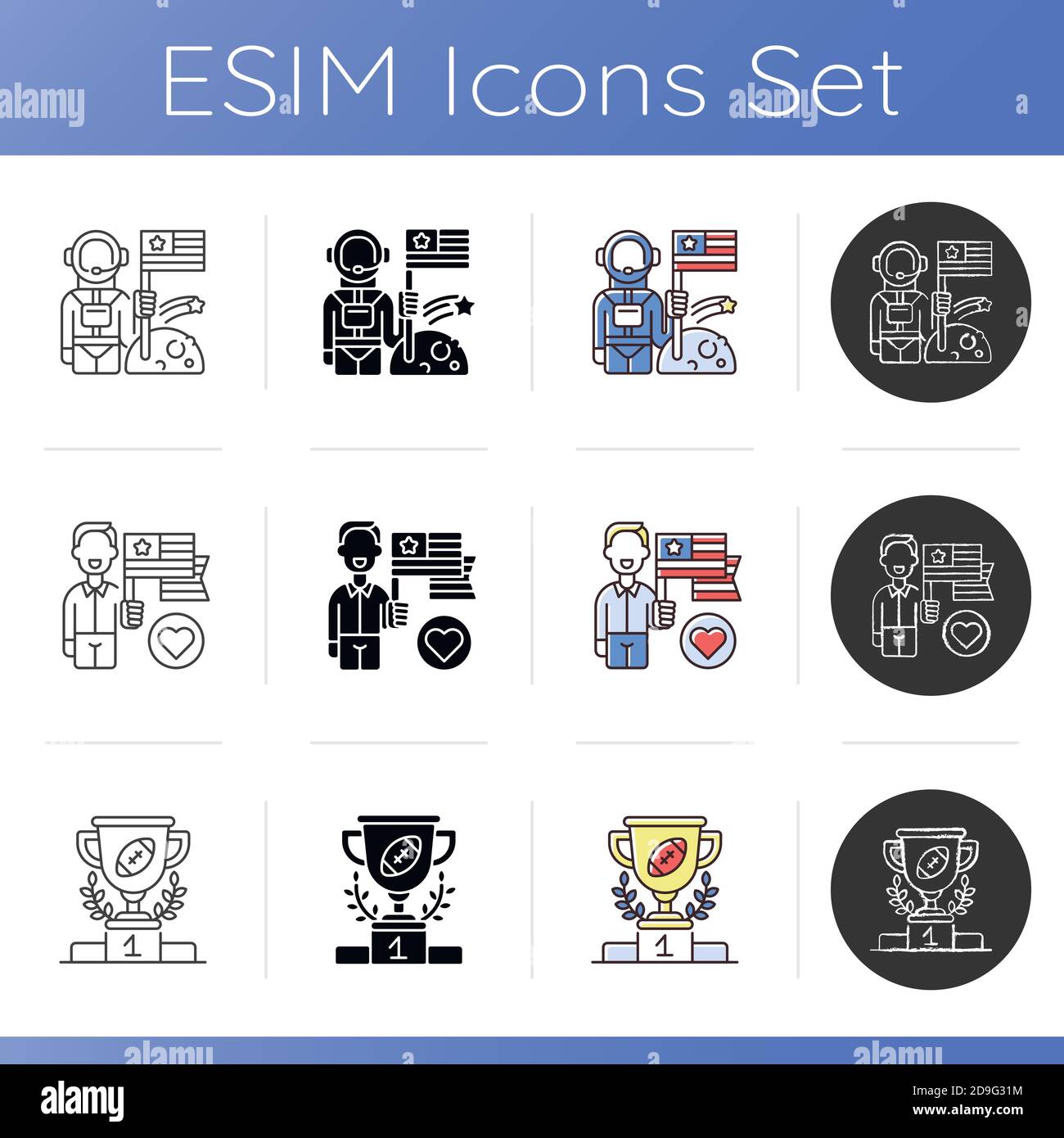 US icons set Stock Vector Image & Art - Alamy