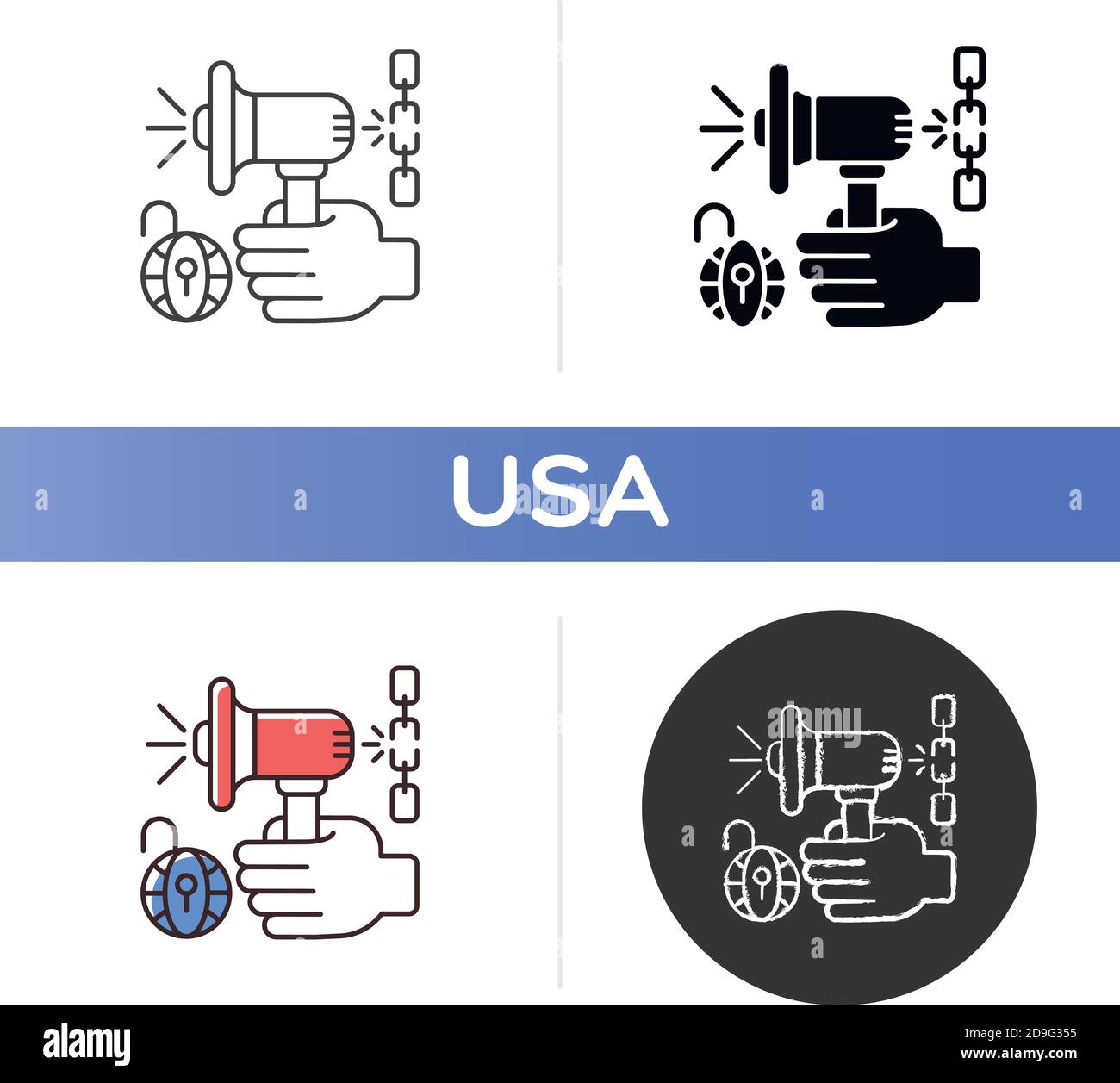 Speech and expression freedom icon Stock Vector Image & Art - Alamy