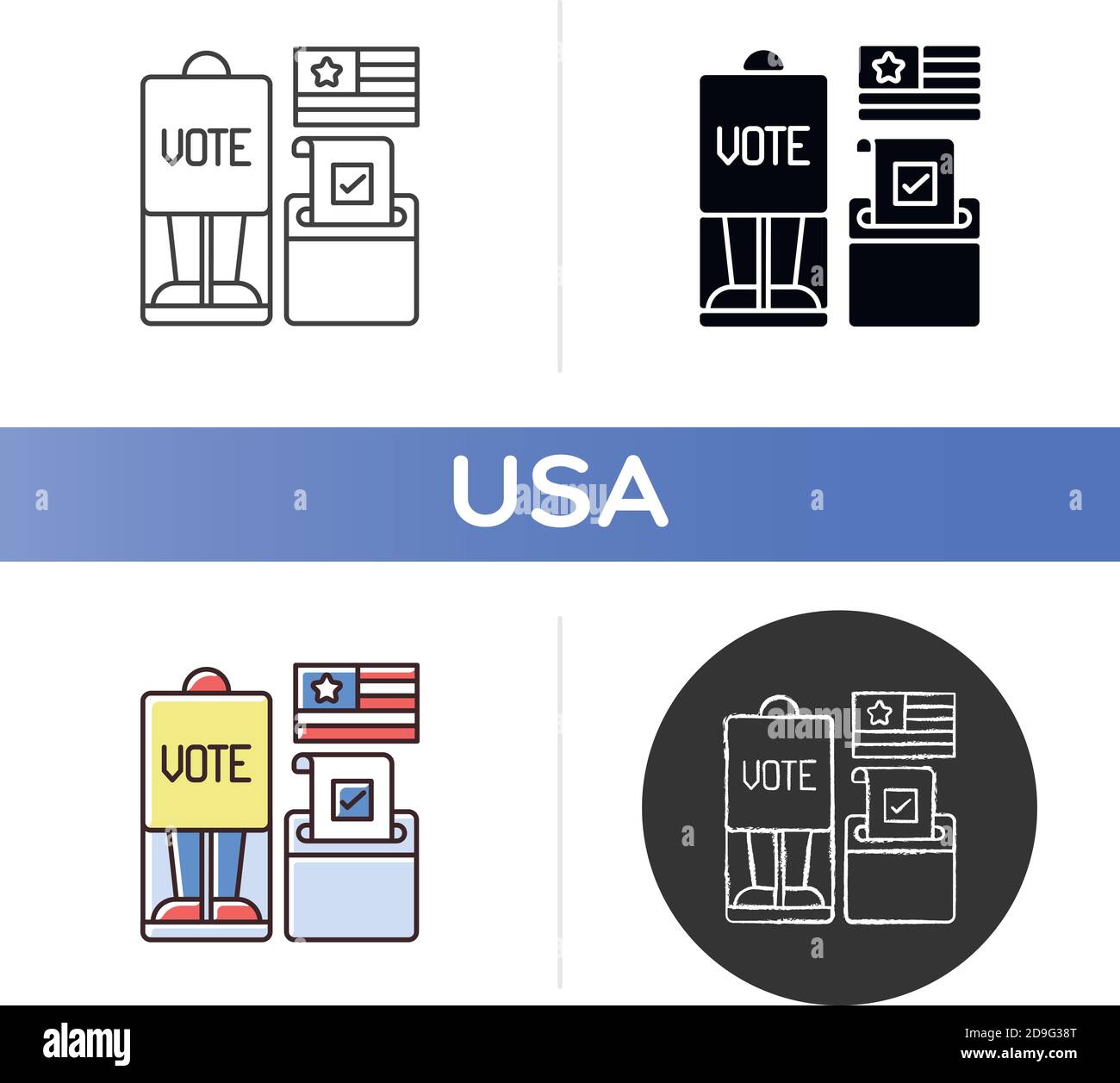 Voting booth icon Stock Vector Image & Art - Alamy