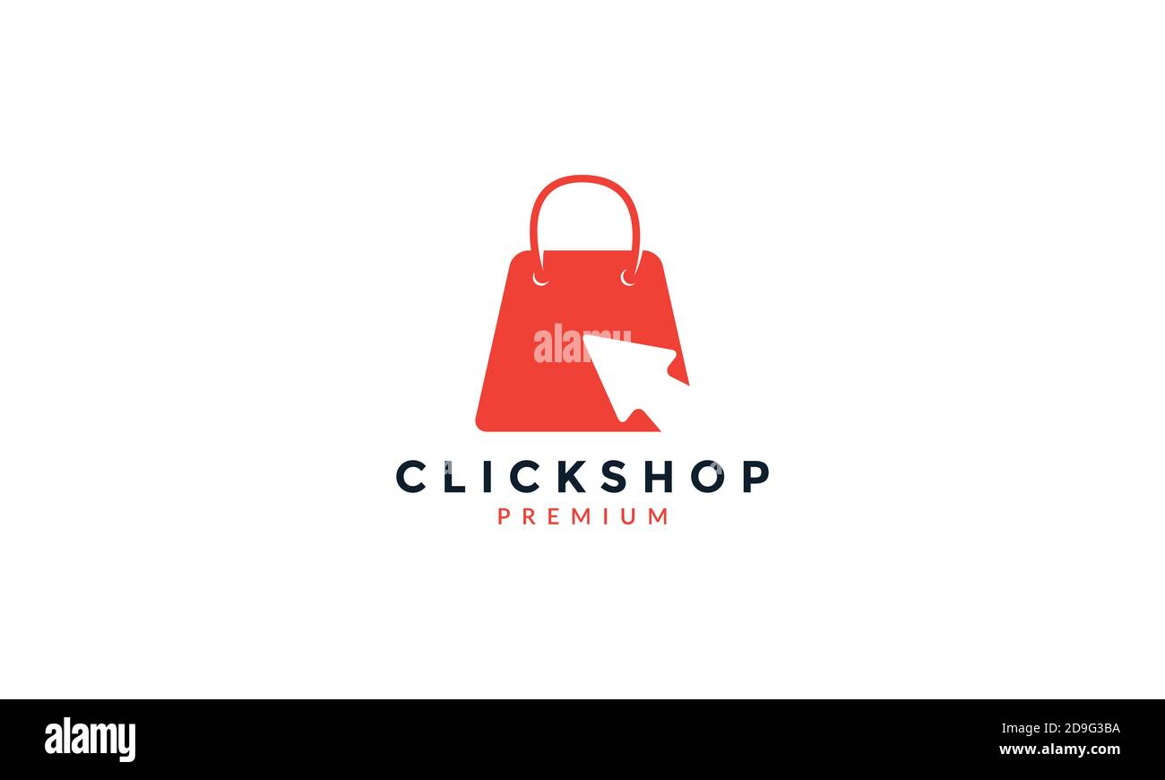 shopping bag click buy logo icon vector design Stock Vector Image & Art ...