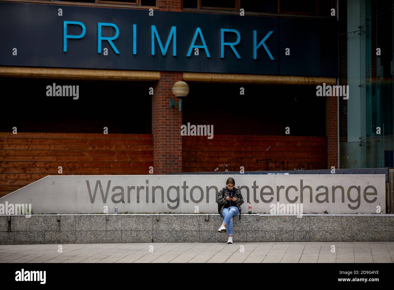 Warrington Interchange with Primark shop sign Stock Photo - Alamy