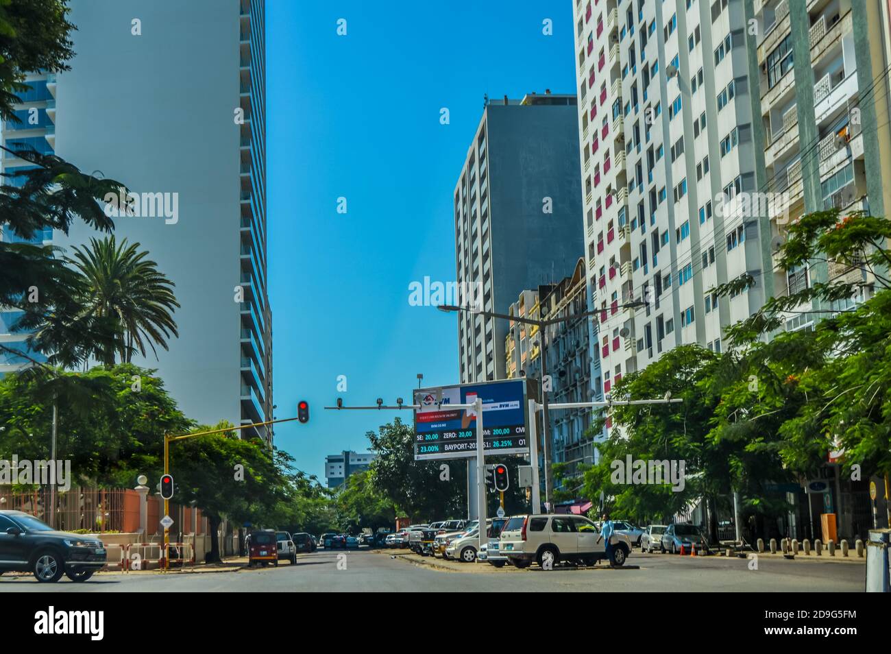 Maputo street and cityscape in Mozambique Africa Stock Photo - Alamy