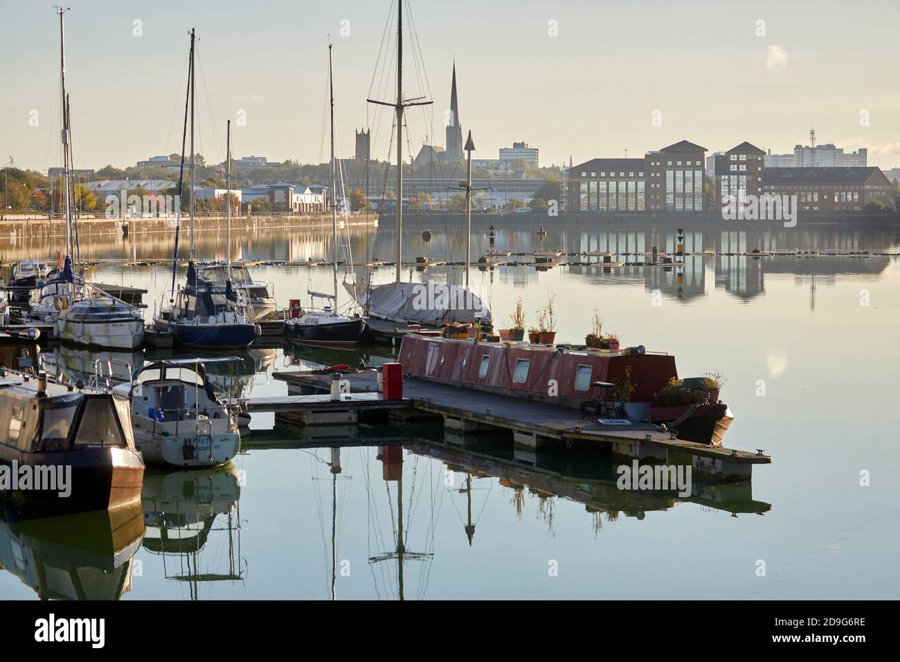 Autumn at Preston Docks and Preston Marina Stock Photo - Alamy